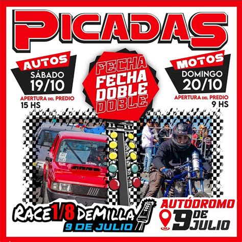 Doble Jornada De Picadas De Autos Y Motos En El Autódromo De Nueve De