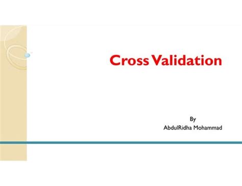 Cross Validationpptx