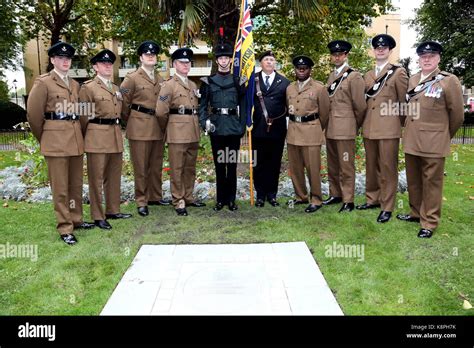 Victoria Cross Commemorative Stone Ceremony Stock Photo Alamy