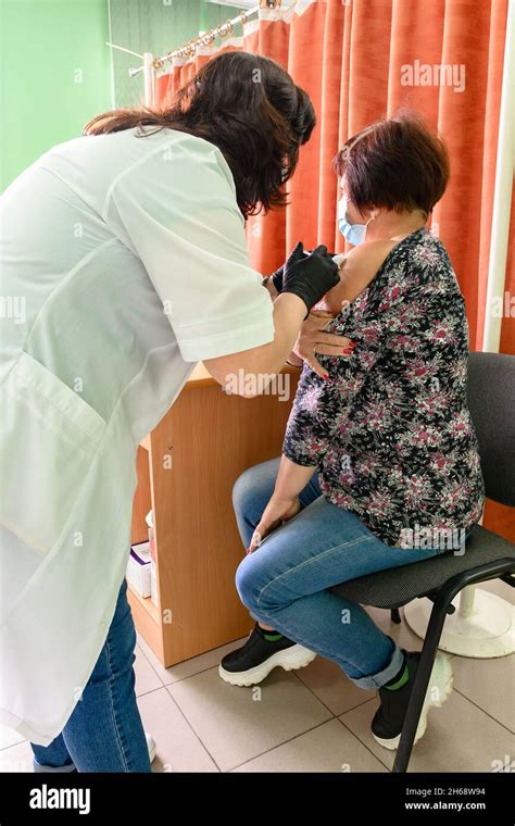 Immunization Process Vaccination Room In Ukraine Protection Of The
