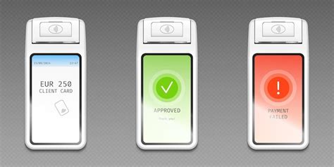 소매점에서의 지불을 위한 포스 터미널 무료 벡터