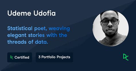 Udeme Udofia Data Scientist