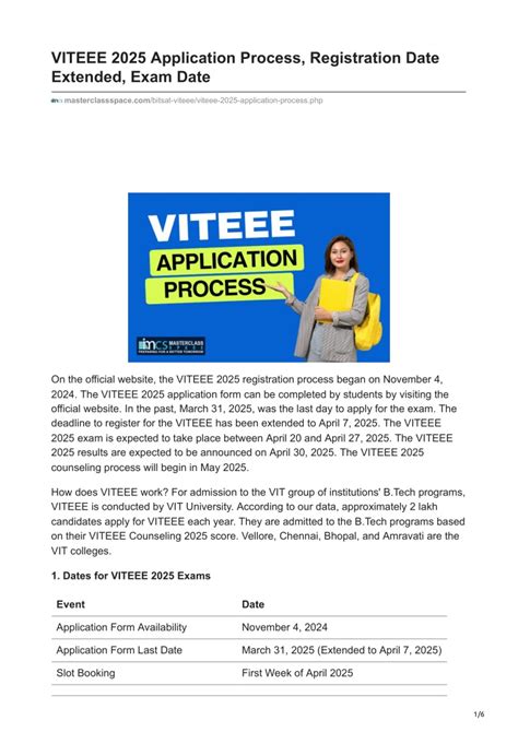 Ppt Viteee 2025 Application Process Powerpoint Presentation Free Download Id 14102655
