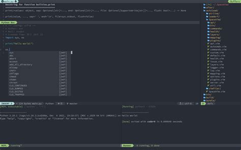 use spacevim as python ide r vimporn