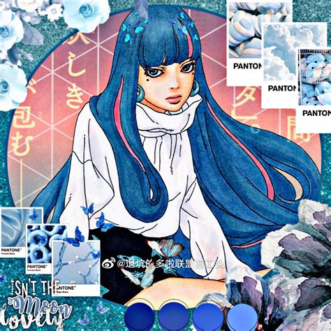 Naruto Shippuden Boruto Blue Anime Naruto Girls Picsart Otaku Geek Icons Brunettes