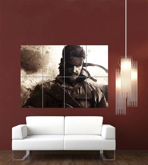 Metal Gear Solid Snake Giant Wall Art Afiche Cartel Imprimir Cartello