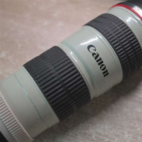 全新Canon佳能 鏡頭水杯 小小白 70 200 鏡頭杯 lens water bottle 二手或全新其他配件 攝影產品