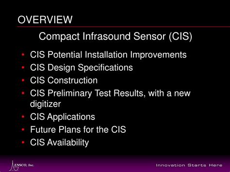 Ppt Compact Infrasound Sensor Cis Powerpoint Presentation Free