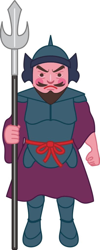 七福神の一柱である武の神の毘沙門天のイラスト コピペできる無料イラスト素材展
