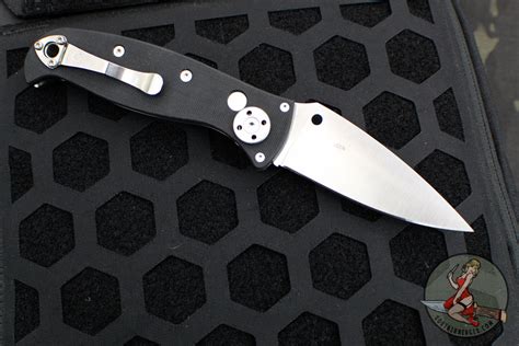 Spyderco Autonomy 2 Black G 10 Automatic Satin Drop Point Blade C165gp