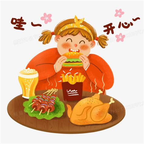 吃货胖子卡通胖子卡通胖子卡通图片萌萌大山谷图库