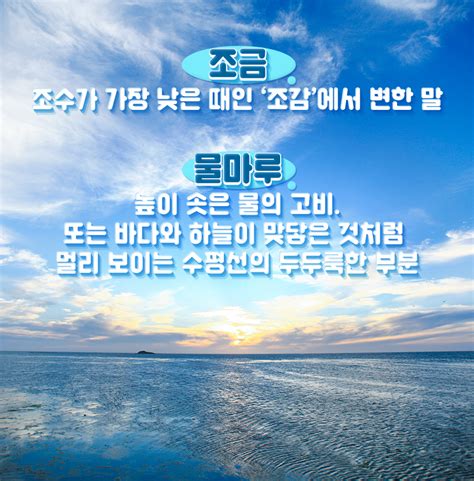 수협중앙회가 알려주는 바다와 관련된 순우리말 네이버 포스트