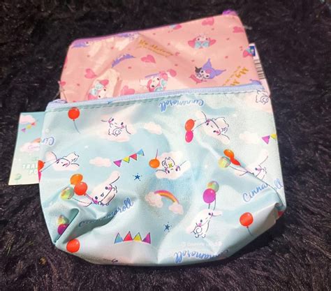 새상품 산리오 정품 마이멜로디 쿠로미 시나모롤 파우 헬로마켓