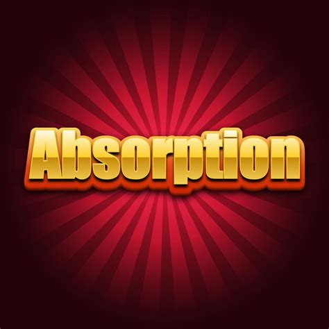 Premium Photo Absorption Text Effect Gold  Attractive Background