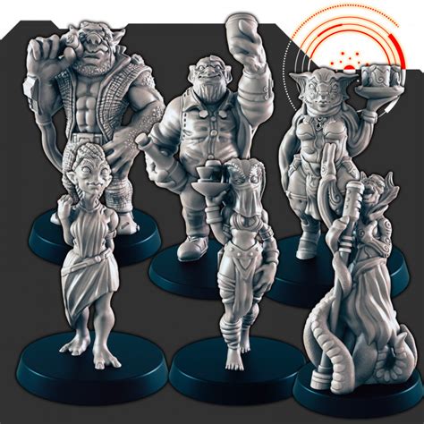 3D Printable Sci Fi Cantina Crew Support Free By Evan Carothers