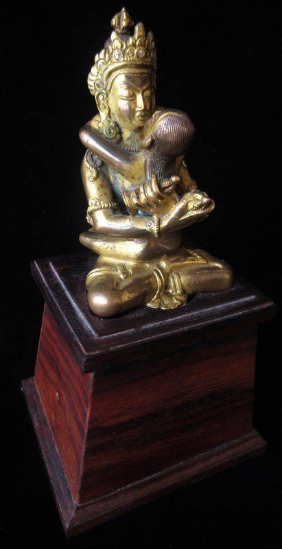 Antique Tibetan Gilt Bronze Yab Yum Deities Zentner Collection