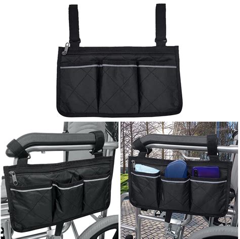 Deals Of The Day Clearance！ Lloopyting 1x Wheelchair Armrest Storage