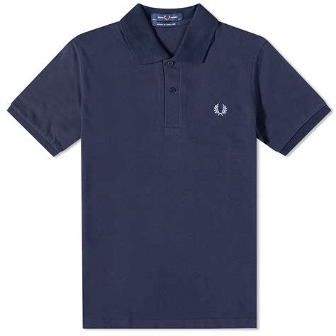 Fred Perry Original Plain Polo Navy End Us