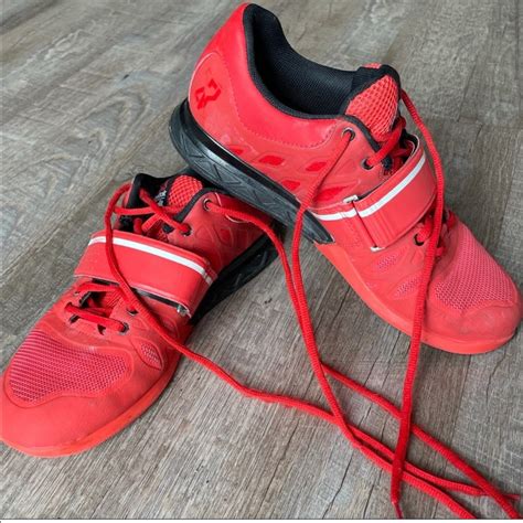 Reebok Red Crossfit Hybrid Weightlifting Shoes Gem