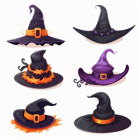 Chapéu de bruxa de halloween em preto toque artístico ai generation