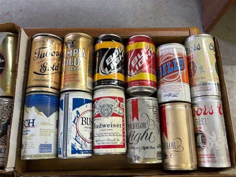 Assorted Collectable Beer Cans Isabell Auction