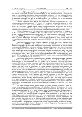 Machine Learning For Arabic Phonemes Recognition Using Electrolarynx Speech PDF