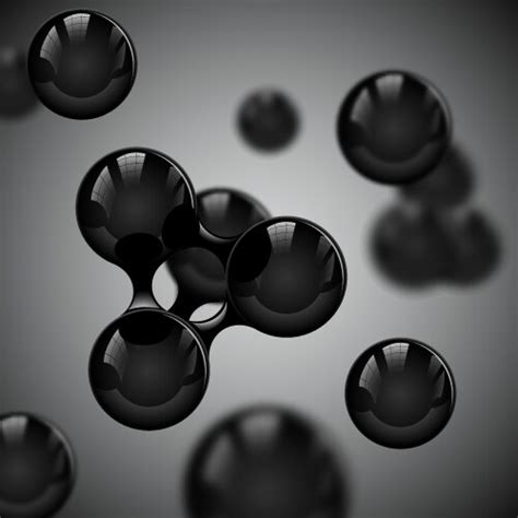 Abstract Molecules Structure With Particles Vector Image