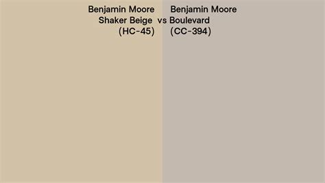 Benjamin Moore Shaker Beige Vs Boulevard Side By Side Comparison