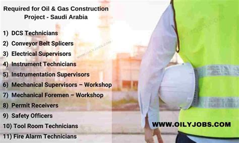 Oil And Gas Construction Project Saudi Arabia Jobs