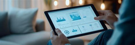 Home Automation System Dashboard Displayed On Tablet Premium Ai