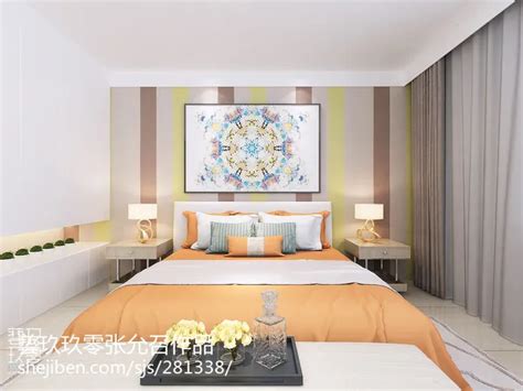 2018面积97平简约三居卧室实景图片大全装修图大全 土巴兔装修效果图