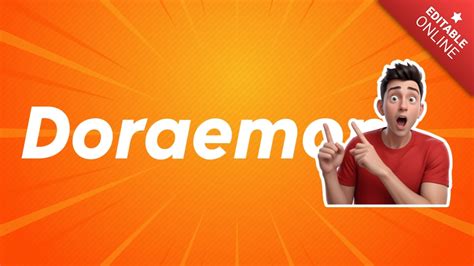 Doraemon Special Offer Youtube Thumbnail Template Text Effect Generator