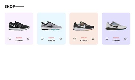 How To Make Shoes Product Card Animation Using Html And Css Coding Stella
