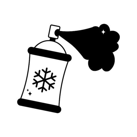 Premium Vector Foam Spray Doodle Vector Outline Sticker Eps 10 File