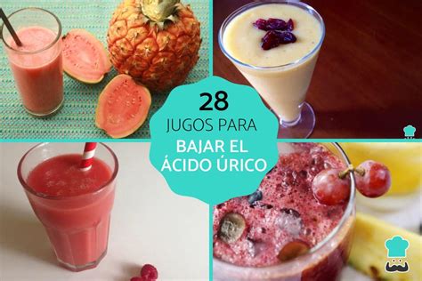 28 jugos para bajar el ácido úrico FÁCILES y RÁPIDOS VÍDEO