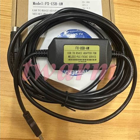 Fx Usb Aw（ 黑色，高性能增強型 ）3m 下載線，fx3u3gasu Plc編程電纜 蝦皮購物