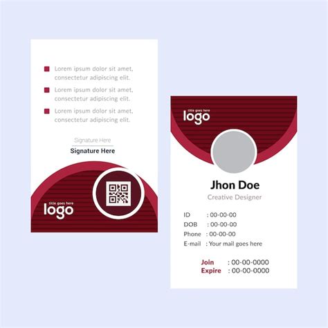 Premium Vector Purple Business Card Template