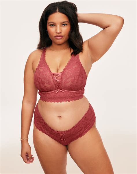 Alessa Dark Orange Plus Unlined Bralette 1x Adore Me