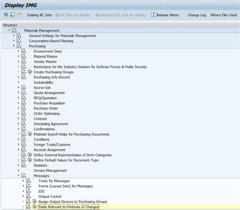 SAP ABAP Central How Print Relevant Purchasing Document Changes Trigger Printout