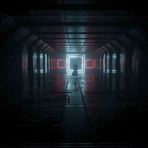 Corridor Dark Neon Glow Light Cutout Png And Clipart Images Toppng