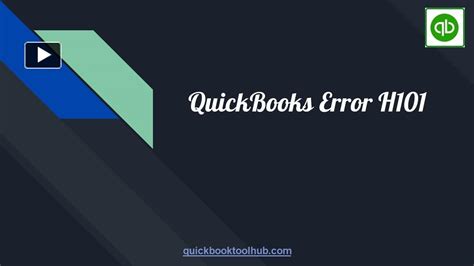 Ppt Quickbooks Error H101 Powerpoint Presentation Free To Download Id 9b203f Yznim