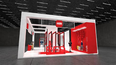 小红书展会展位展览设计3d效果图 不求人 ph 站酷zcool