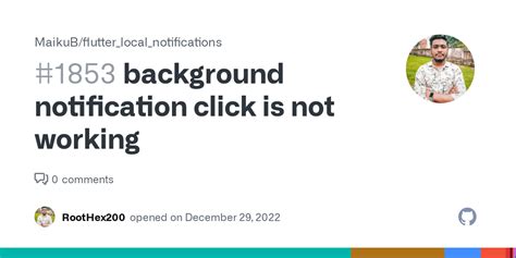 background notification click is not working · issue 1853 · maikub