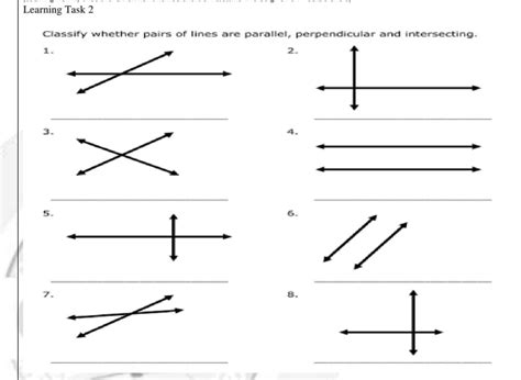 Solved Learning Task Classify Whether Pairs Of Lines Are Parallel