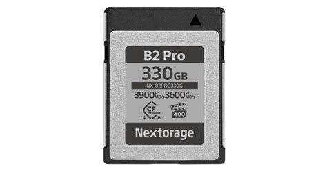 Стандартная карта типа B CFexpress 4.0 компании Nextorage. Фотограф ...