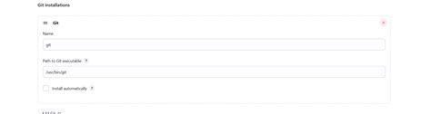 Github Jenkins Scm Pipeline Selected Git Installation Does Not