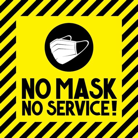 Cartel Sobre La Obligatoriedad Del Uso De Mascarillas Vector Premium