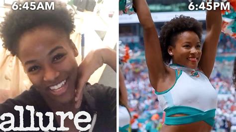 An Nfl Cheerleaders Entire Routine From Waking Up To Game Day