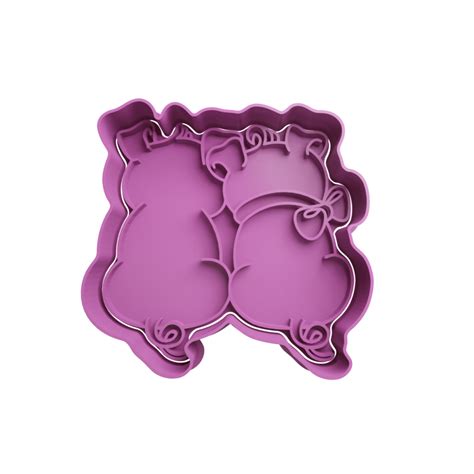 Cerditos Pareja Cortador De Galletas STL 2 Cortador De Galletas STL