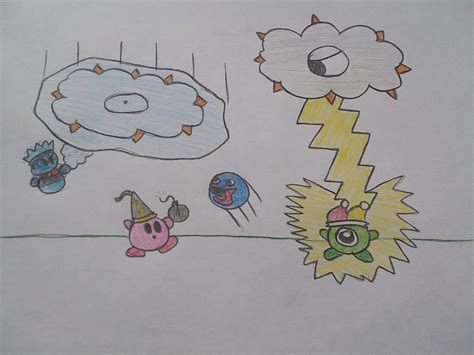 Kirby Star Allies Kracko Battle Drawing Kirby Amino